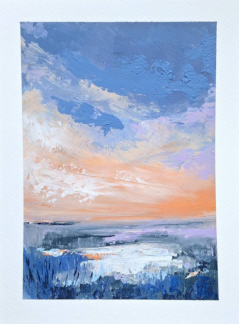 Falling veil of mist Painting by Malgorzata Gajek | Saatchi Art