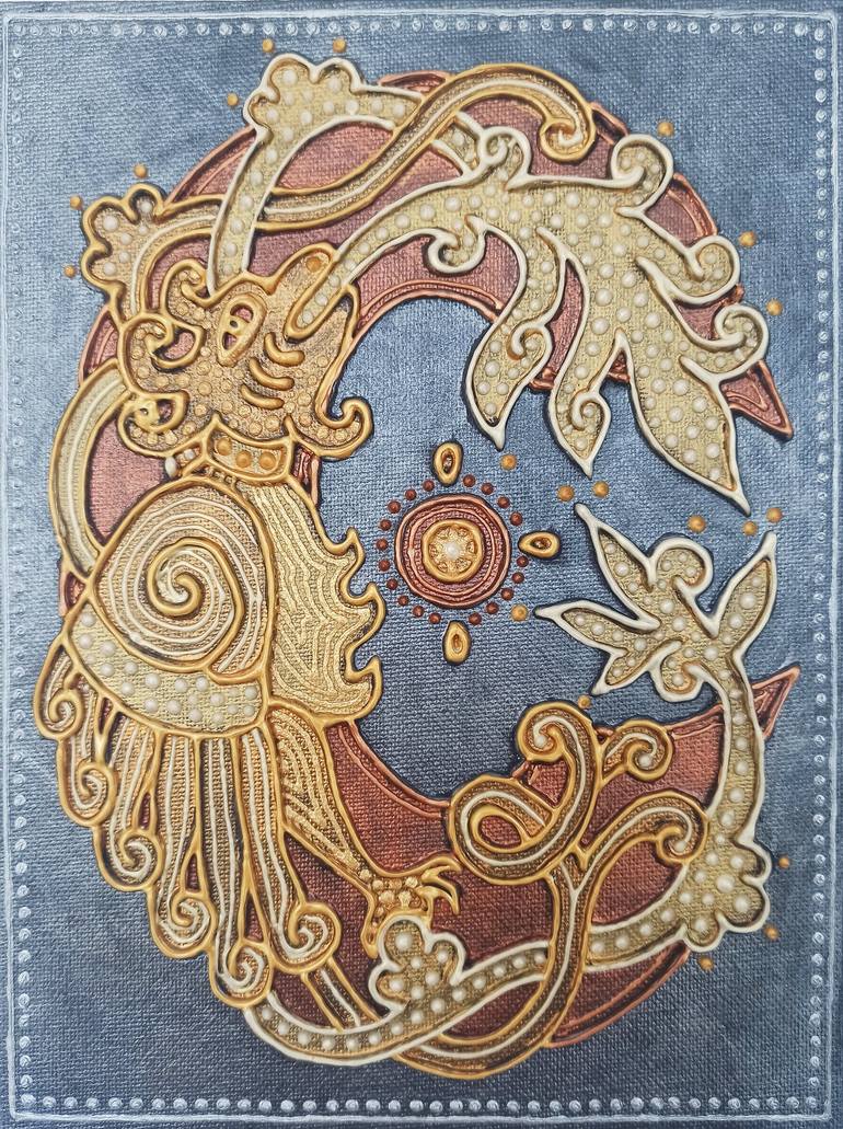 Collection Bestiary. English alphabet 1 - C. Painting Painting by ...