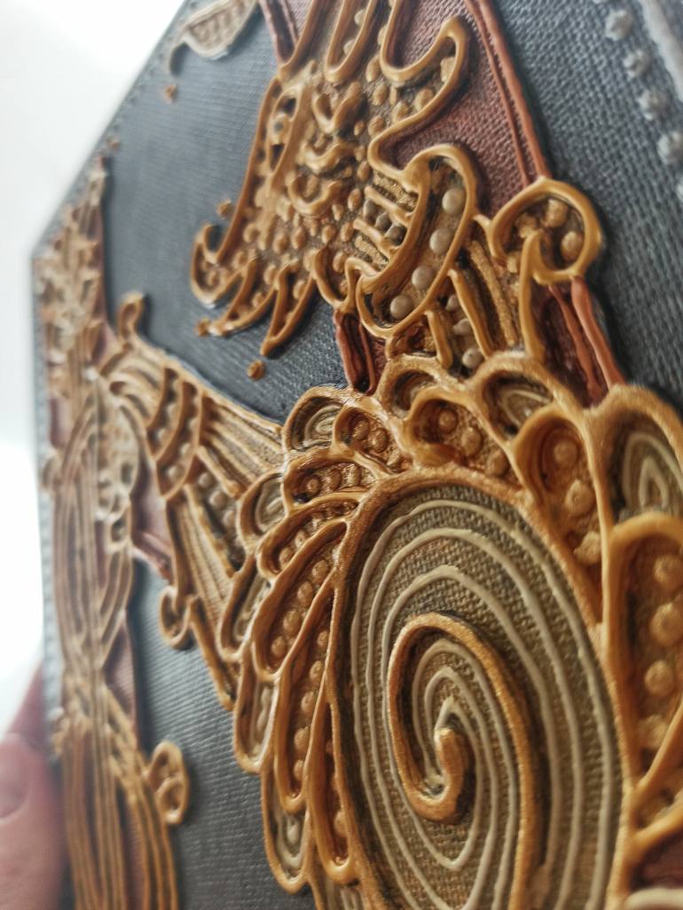 Bestiary. English alphabet 1 - letter N. Painting Painting by Anastasia ...