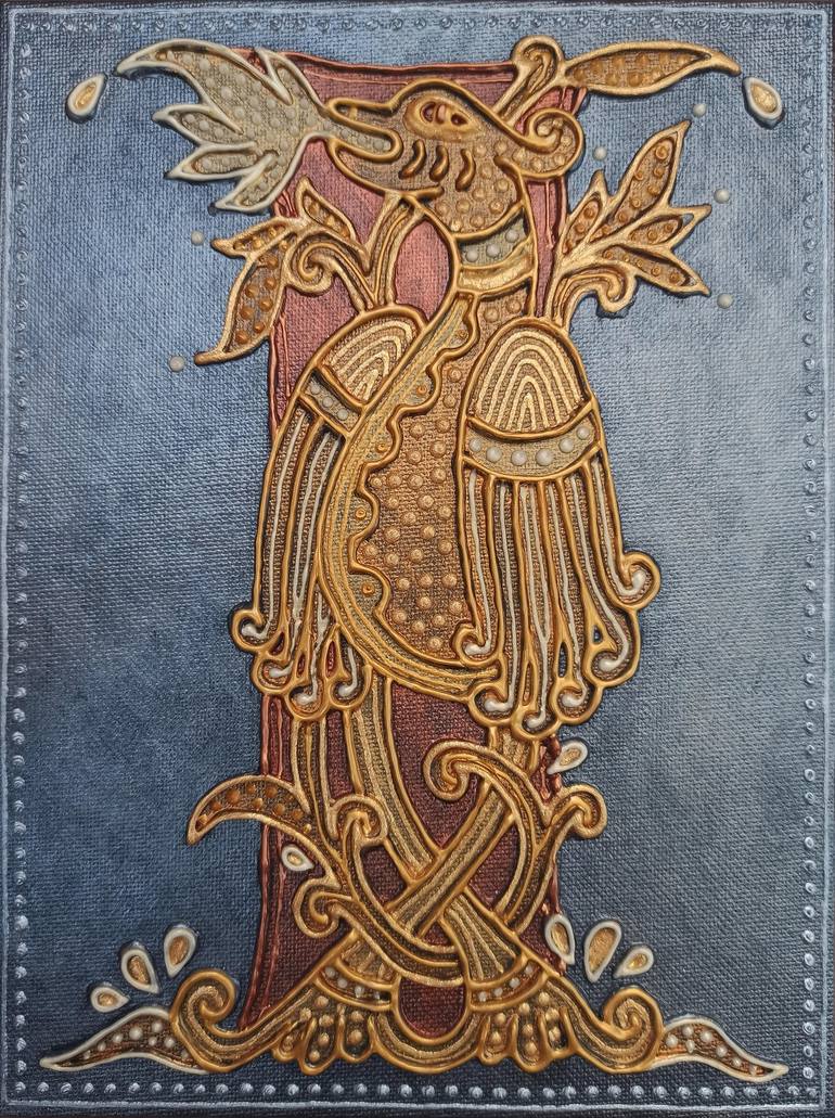 Print. Collection Bestiary. Letters of the English alphabet - I ...