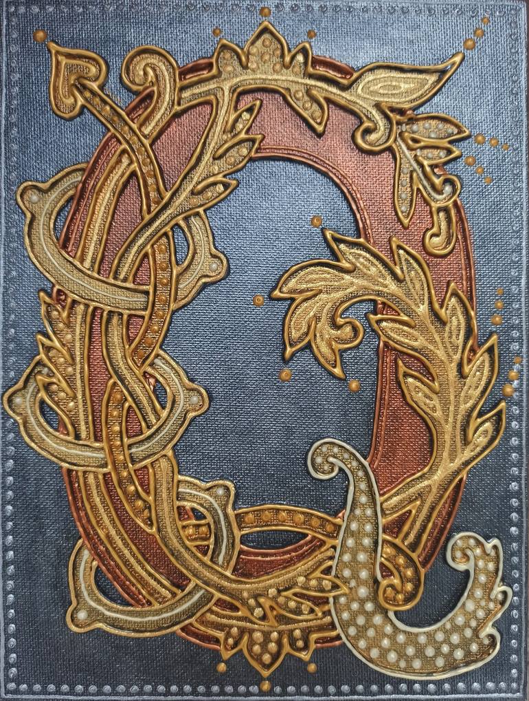 Print. Collection Bestiary. Letters of the English alphabet - Q ...