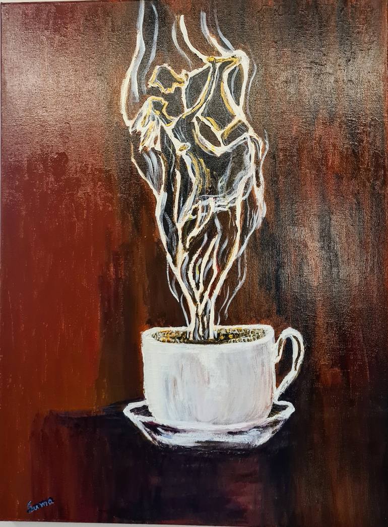 Dancers in the Fumes Painting by Sushama Menon | Saatchi Art