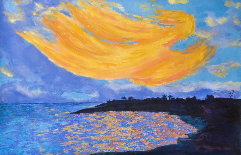 ÁNGELUS Painting by Liliana Pontoriero | Saatchi Art