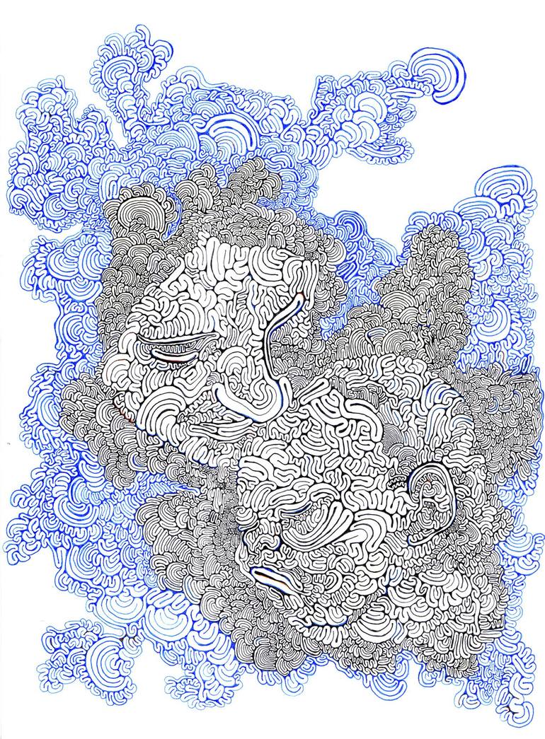 Parasite Drawing by Kate Rhoades | Saatchi Art