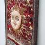 The Sun is a textile collage two parts Sun and Moon Collage by Tetiana ...
