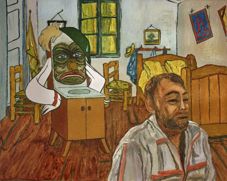 Мойдодыр для легушек и Димон Заминированный Тапок в спальне Painting by Andrei Andreev | Saatchi Art