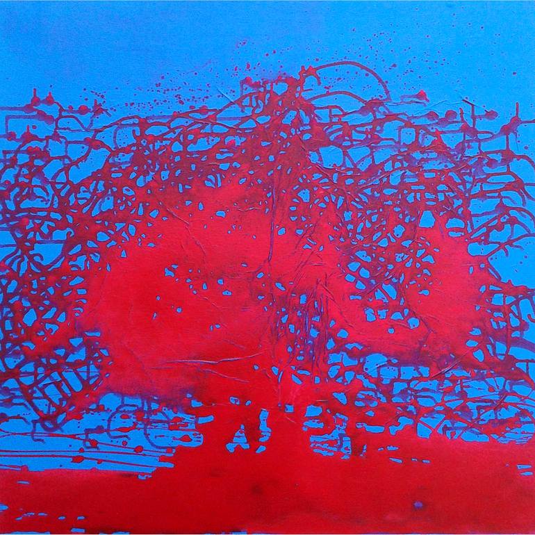 Interior landscape sky and earth Painting by SHAMS Maryam | Saatchi Art
