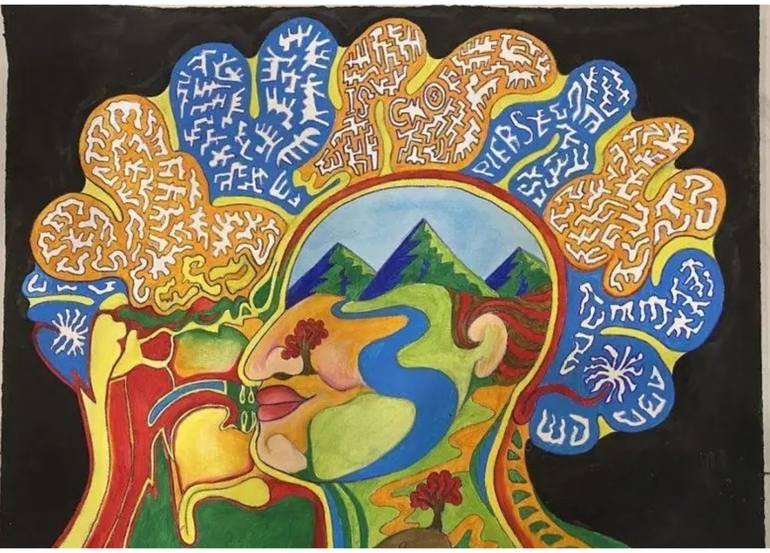 Innards out and outside in Painting by Piers Midwinter | Saatchi Art