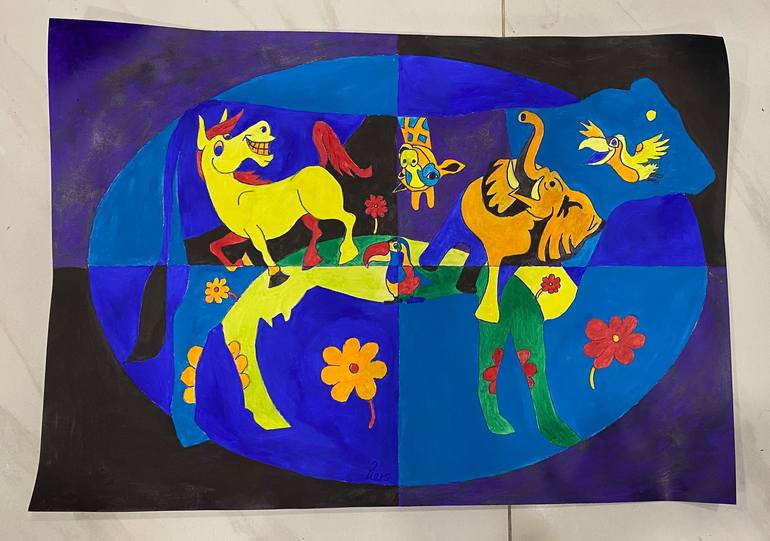 Bullseye Painting by Piers Midwinter | Saatchi Art