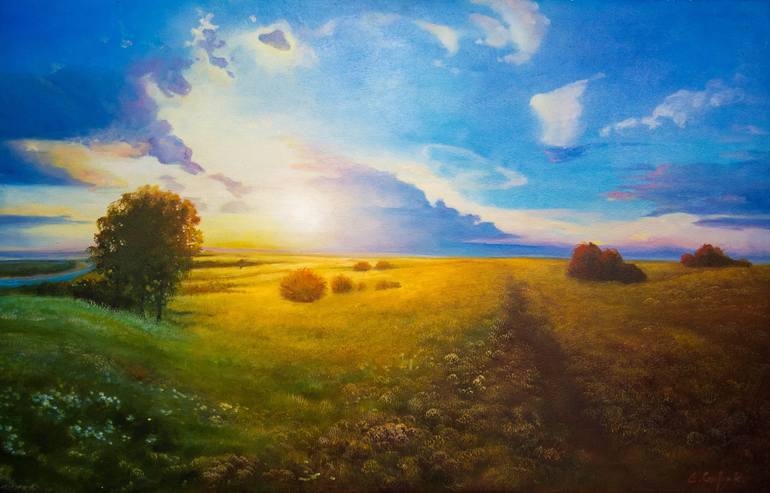 Promised land Painting by Amir Kami | Saatchi Art