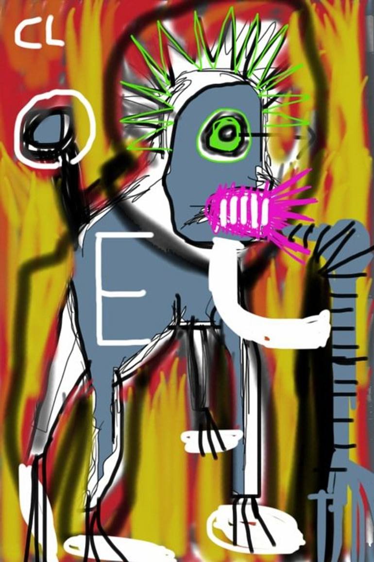 PUNKERFANT Mixed Media by christian lackner | Saatchi Art