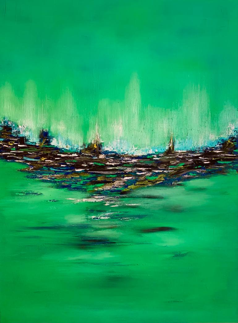 The light of the soul Painting by Anna Hajdu | Saatchi Art