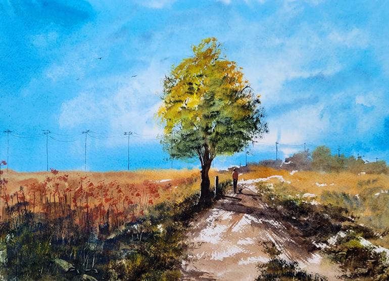 Summer Tree Painting by Wardah Halim | Saatchi Art