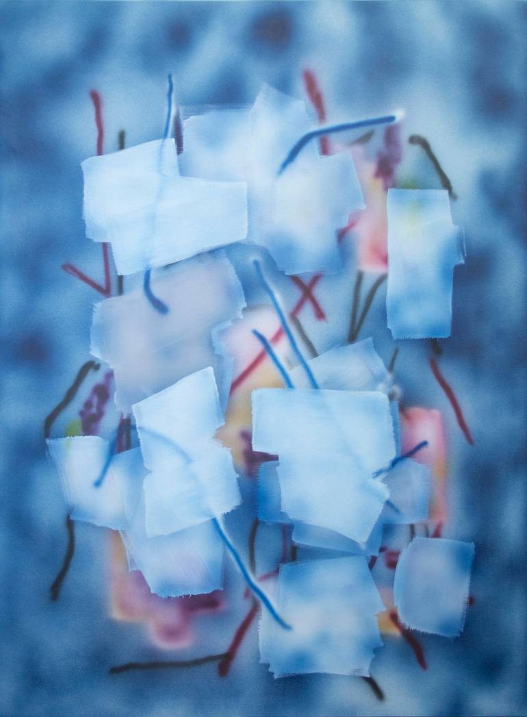 Blue Spring Variations Painting by Sebastian Berlin | Saatchi Art