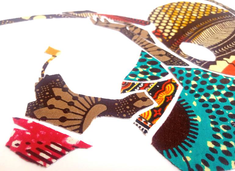 Atongo and the Goje Collage by Panagiotis Papadopoulos | Saatchi Art