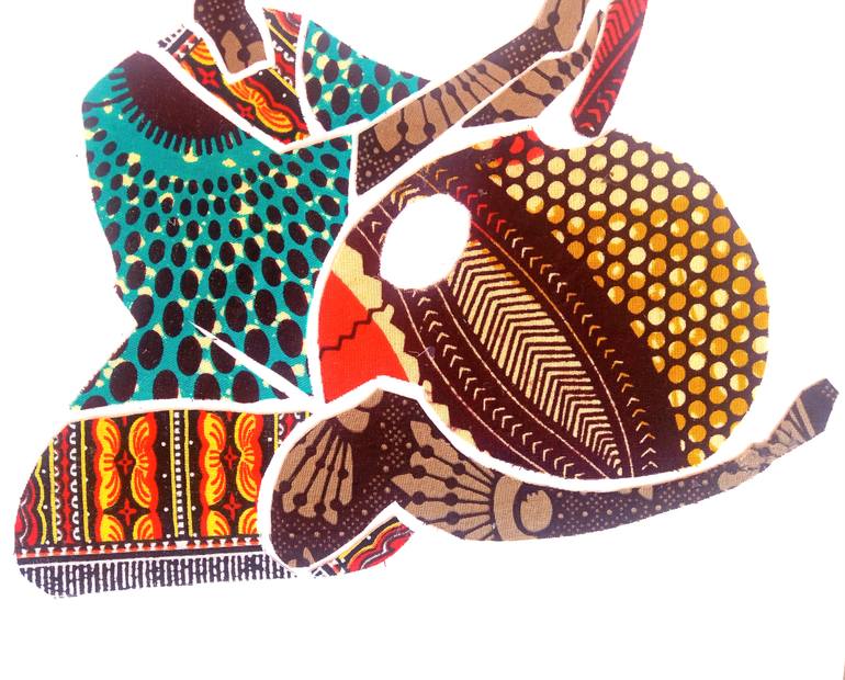 Atongo and the Goje Collage by Panagiotis Papadopoulos | Saatchi Art