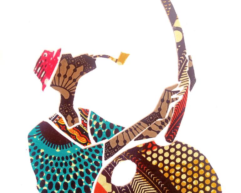 Atongo and the Goje Collage by Panagiotis Papadopoulos | Saatchi Art
