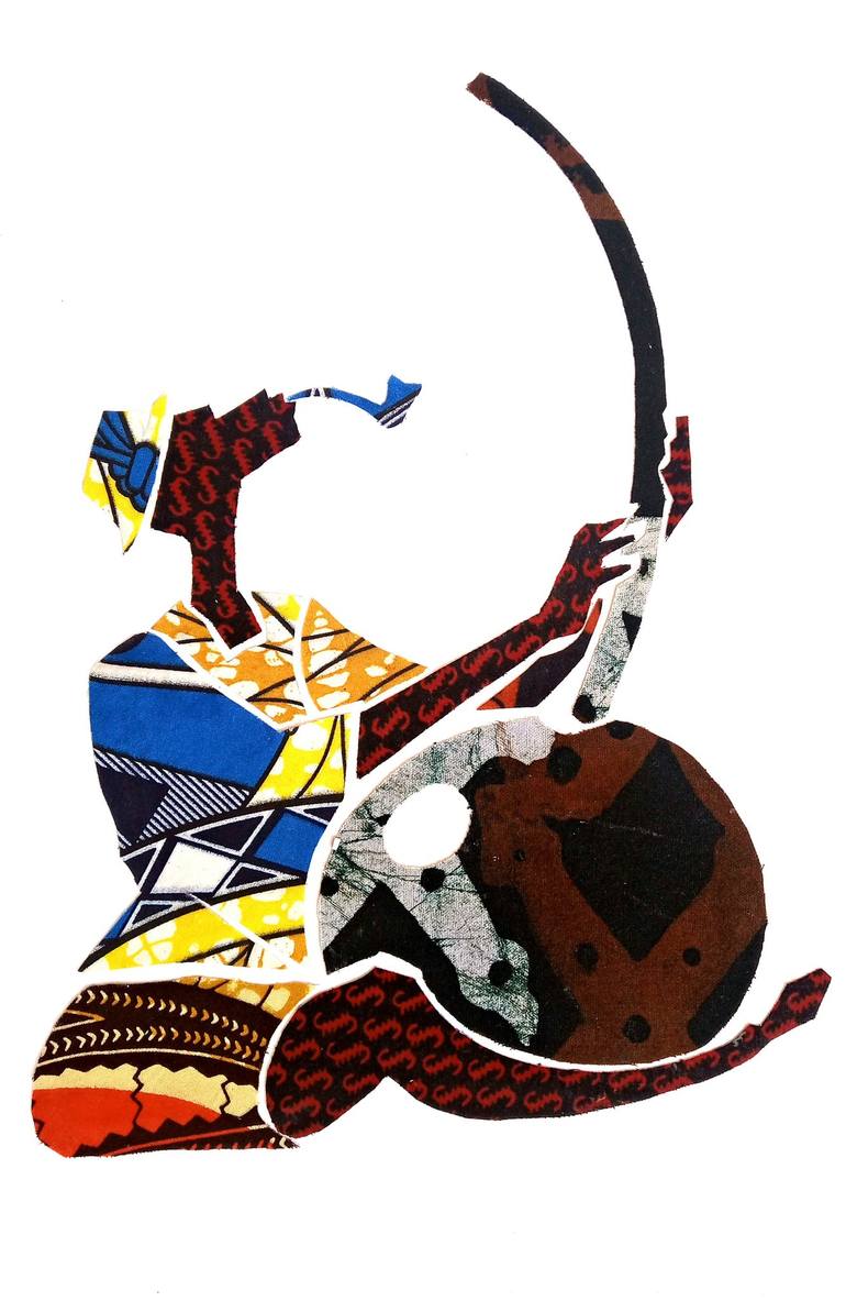 Atongo and the Goje Collage by Panagiotis Papadopoulos | Saatchi Art