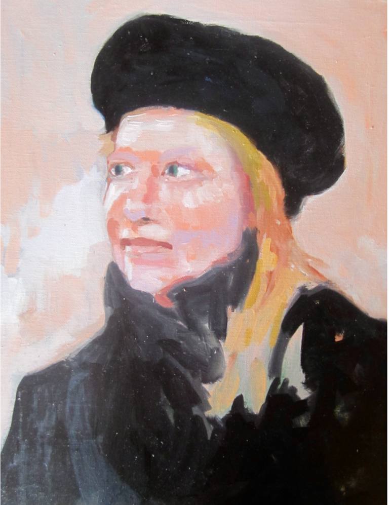Portrait of Angela Painting by Jerry Ross | Saatchi Art