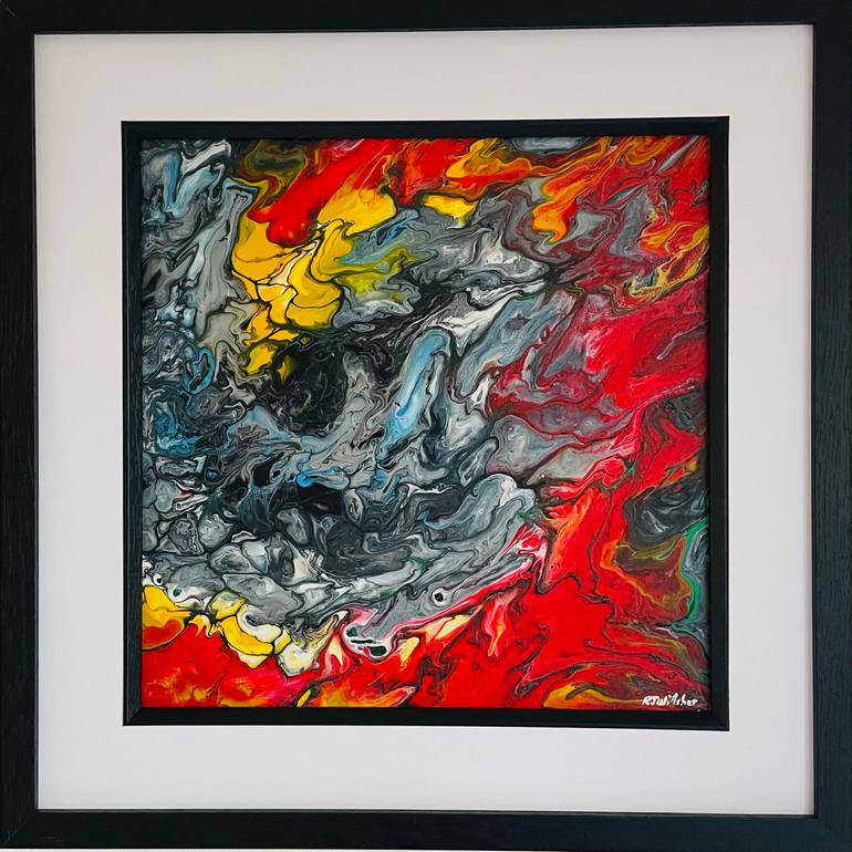 Silver Draca Painting by Richard Willsher | Saatchi Art