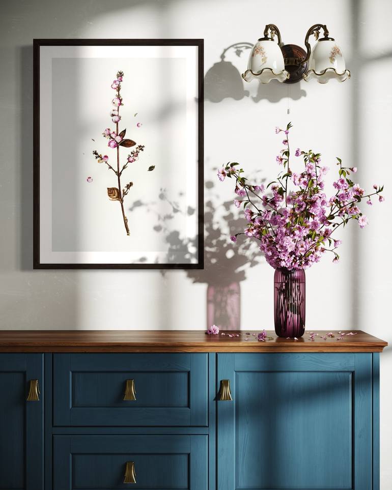 Snowberry branch Painting by Olha Khomych | Saatchi Art