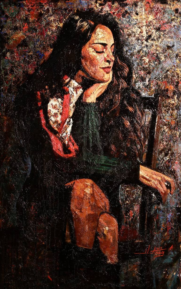 The Stranger Painting by Areg Mirijanyan | Saatchi Art