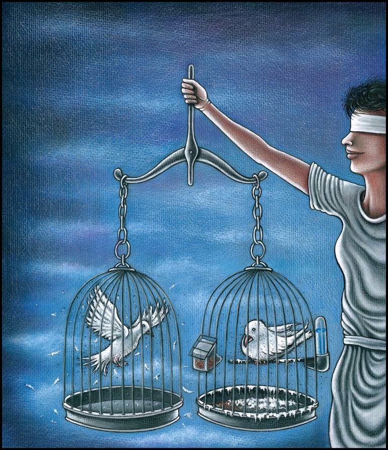 justice Drawing by Askin Ayrancioglu | Saatchi Art