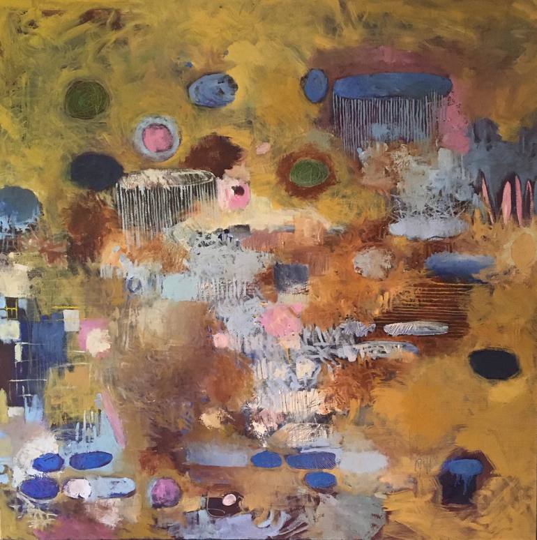 Rain Over The Desert Painting by Xolo Artist | Saatchi Art