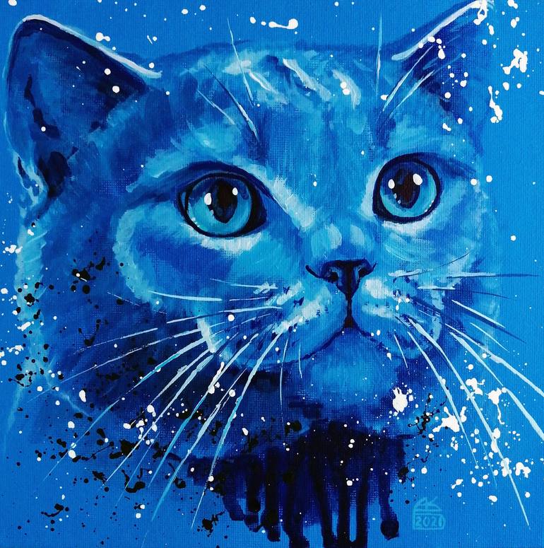 The British cat | Pet portraits, miniature, contemporary cat, kitty ...