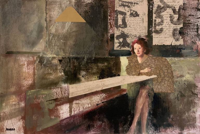 The date Painting by Mariana Marra | Saatchi Art