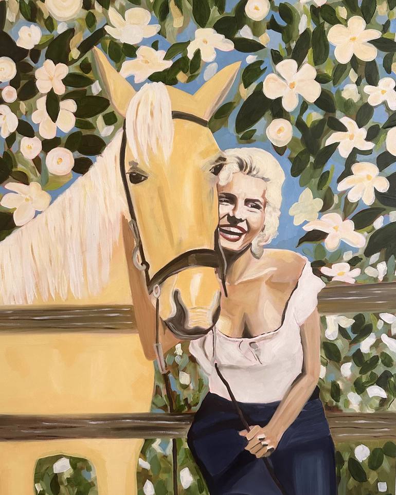 Marilyn Painting by Neon Dunes by Lily Keller | Saatchi Art