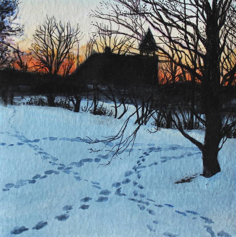 Winter Studies Painting by Erin Stein | Saatchi Art