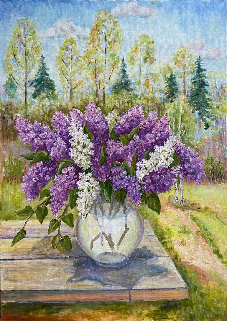 Spring elegy Painting by Tamara Kharchenko | Saatchi Art