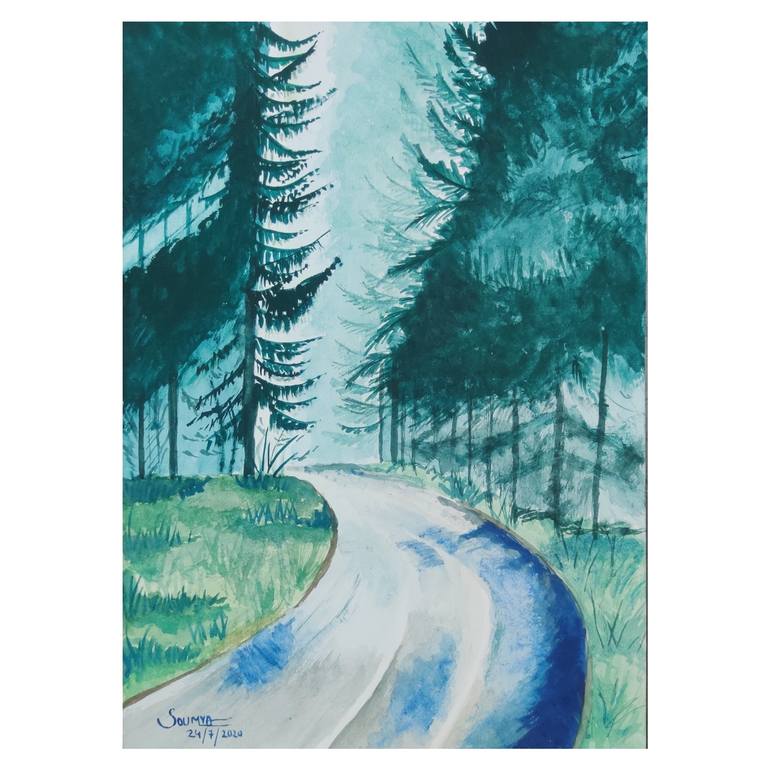 Winding Painting by Soumya Kushwaha | Saatchi Art