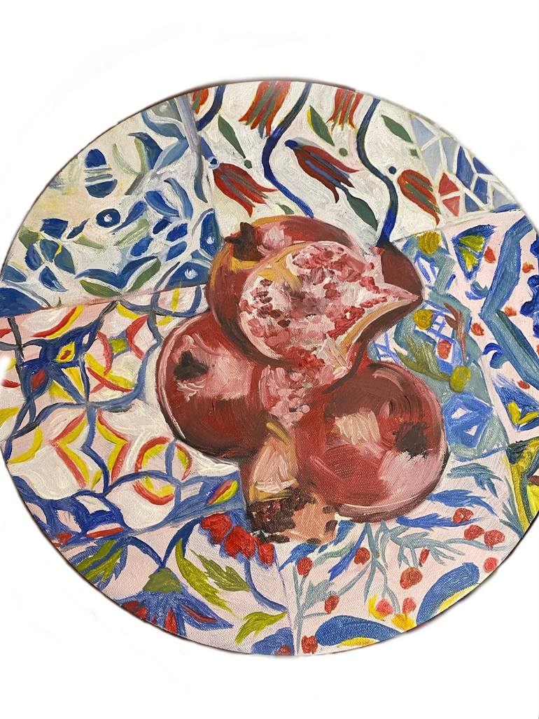 Pomegranate Painting by Tamara Khanum | Saatchi Art