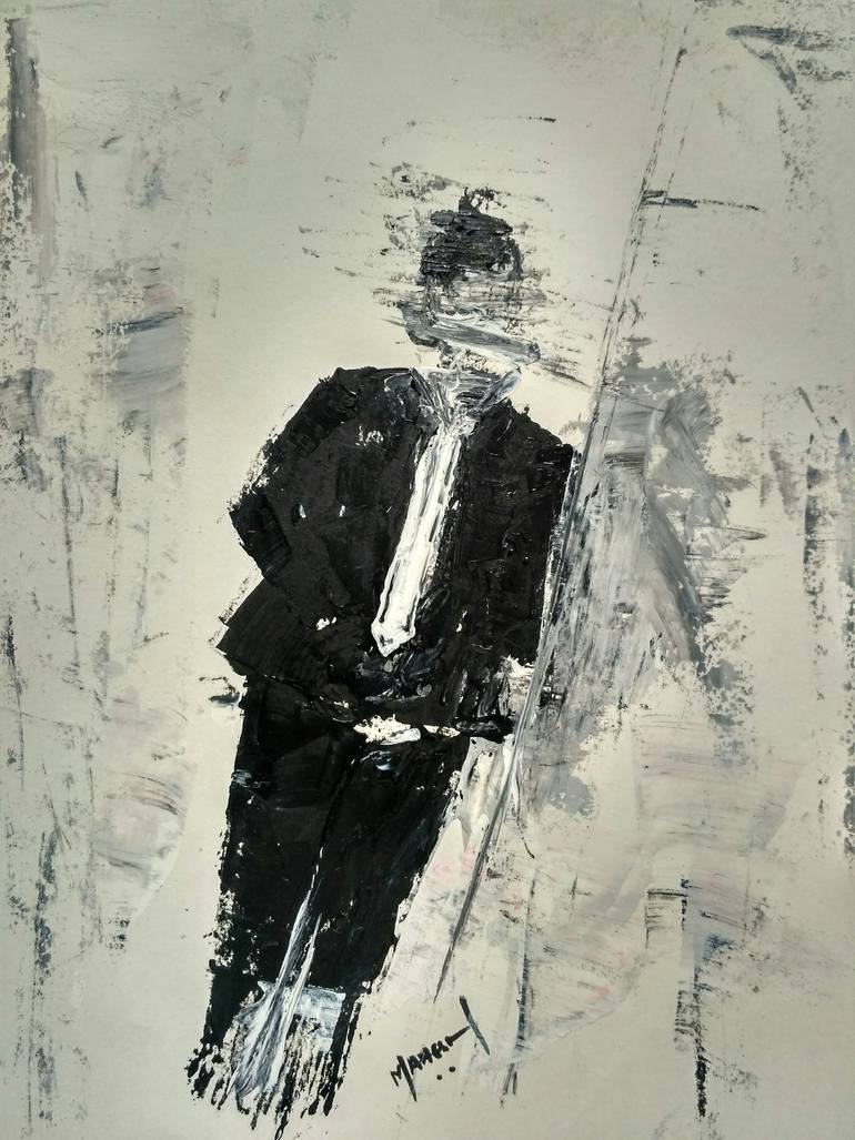 Stressed Professional! Painting by Mahesh Karunakaran | Saatchi Art