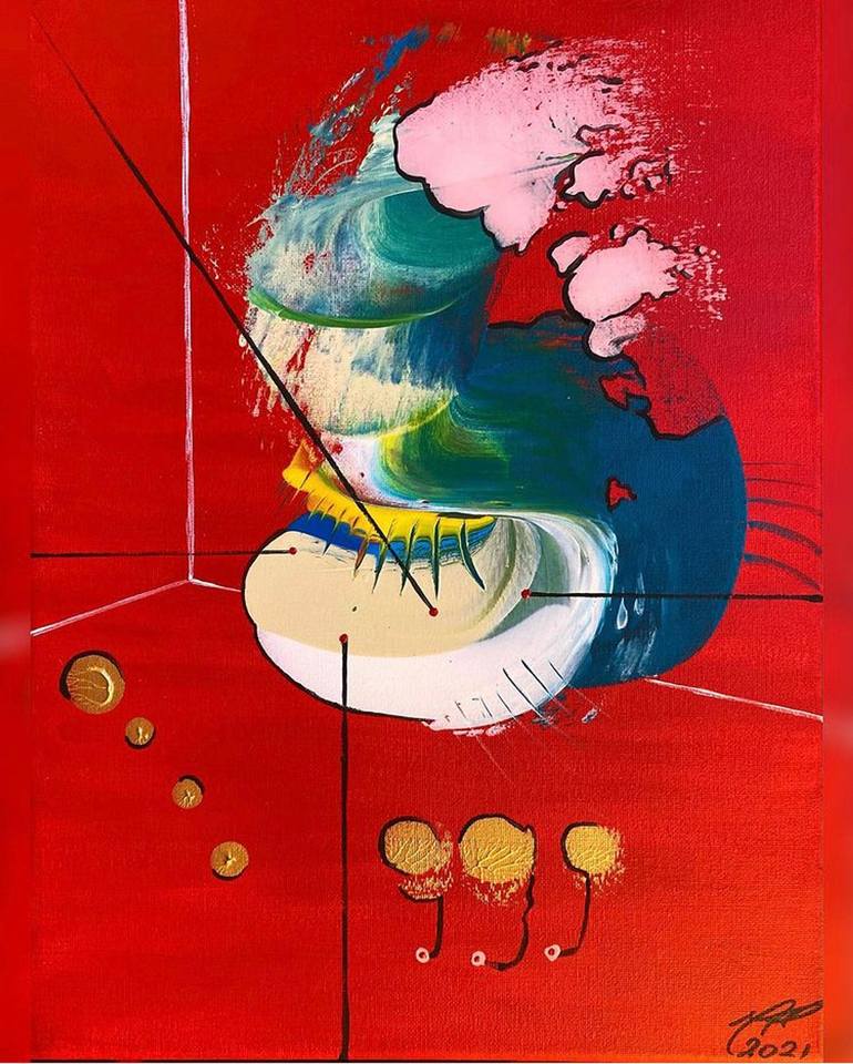 disintegration of time and space Painting by Manuel Salazar | Saatchi Art