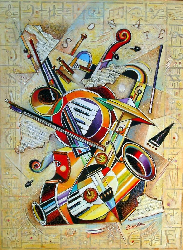 Composition Painting by Israel Rubinstein | Saatchi Art