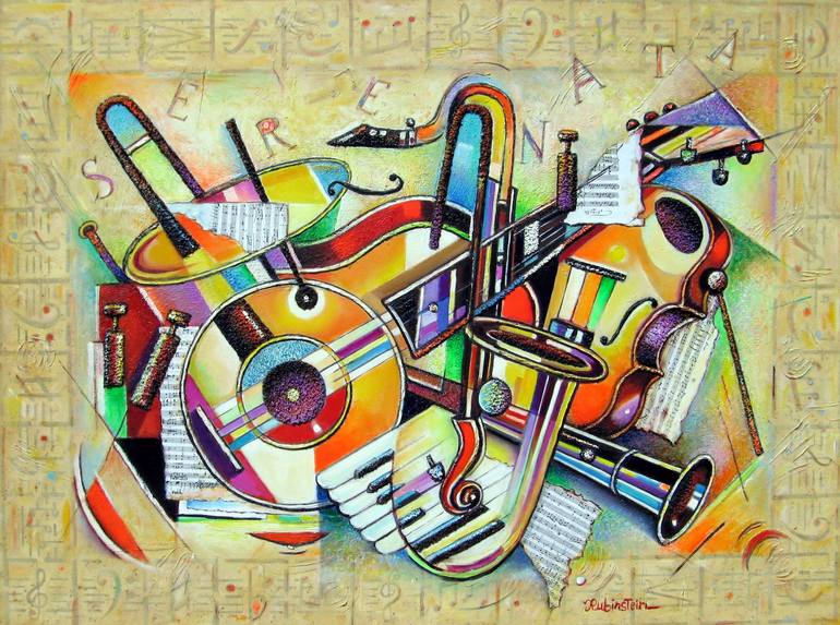 SERENATA Painting by Israel Rubinstein | Saatchi Art