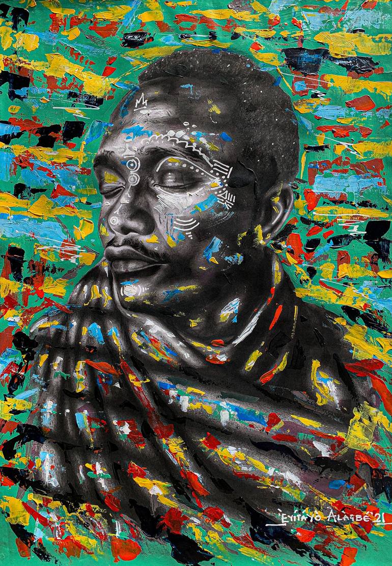 Banuso ma beniyan so (Secret remains secret with you only) Painting by ...