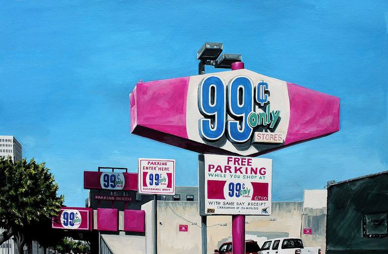 99 Cents Only Store Painting by Imogen Hawgood | Saatchi Art