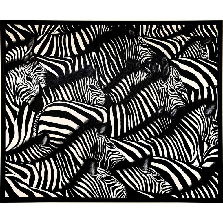 Zebra line Painting by SYAM BALAKRISHNAN | Saatchi Art