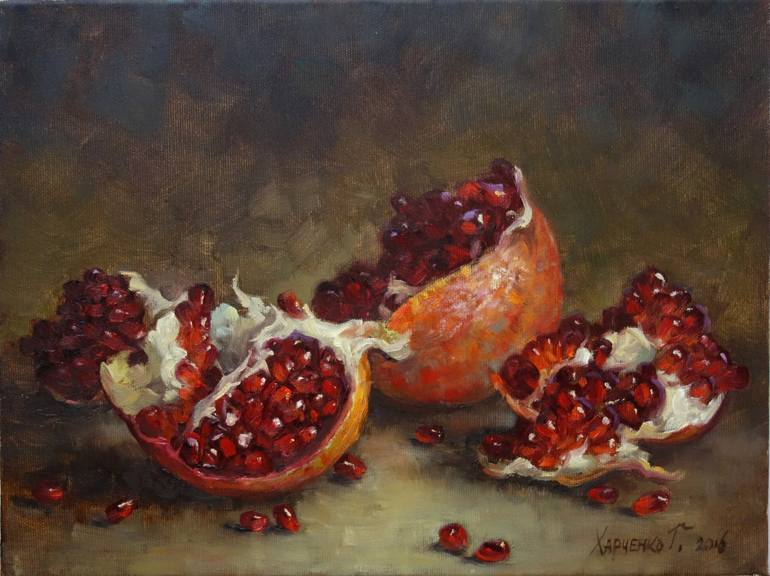 Pomegranate Painting by Георгий Харченко | Saatchi Art