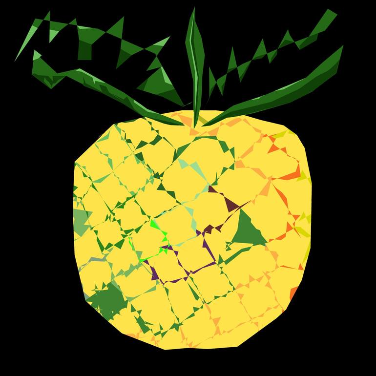 The fruit with magic eyes all around Painting by So Tidz | Saatchi Art