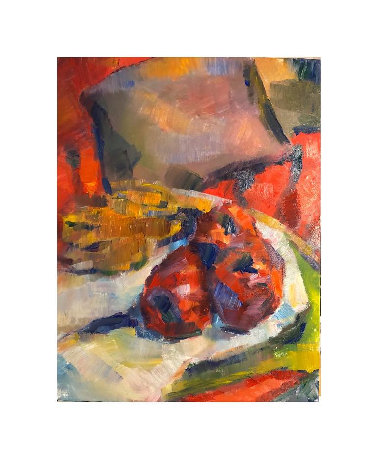 Three apples Painting by Mikhail Rykunov | Saatchi Art