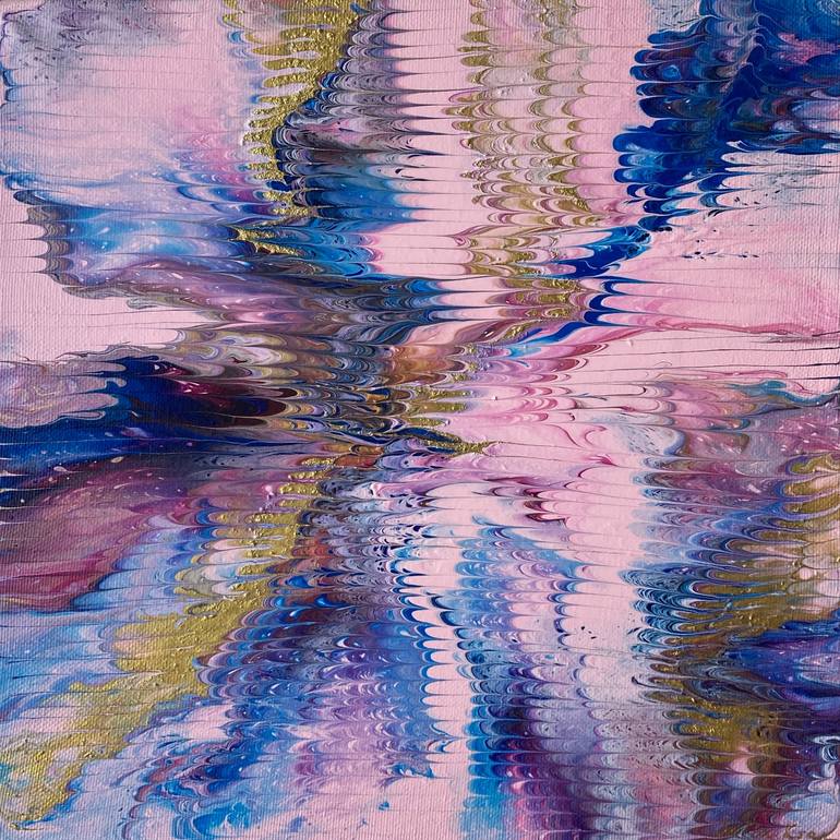 THRILL - abstract acrylic painting on canvas, square, expressionism ...