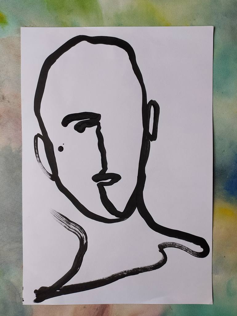 Nocturnal - The No Face Series Painting by Vanshita arora | Saatchi Art
