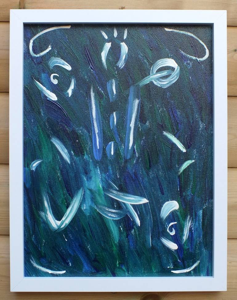 Abstract Organic Expressionist Painting, Coming to Life, Fraser Lucas ...