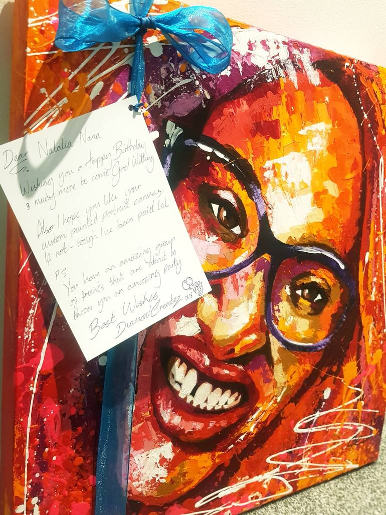 Commissioned Portrait Painting by Courtney Diamond | Saatchi Art