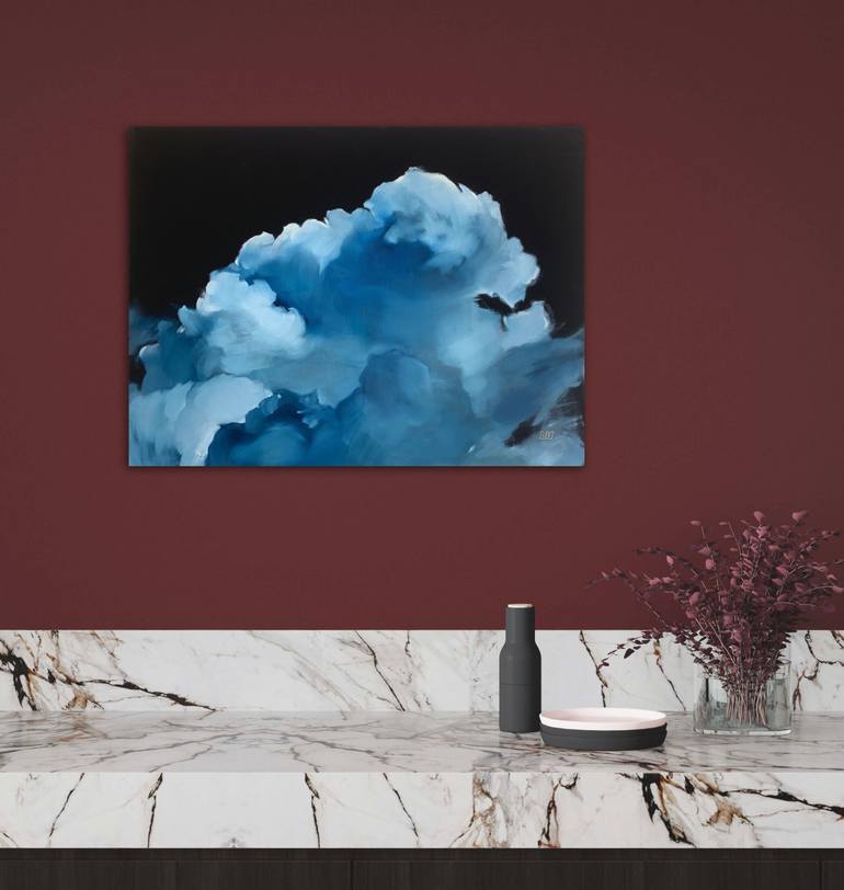 CLOUDS X / KISS Painting by Ilze Ergle-Vanaga | Saatchi Art